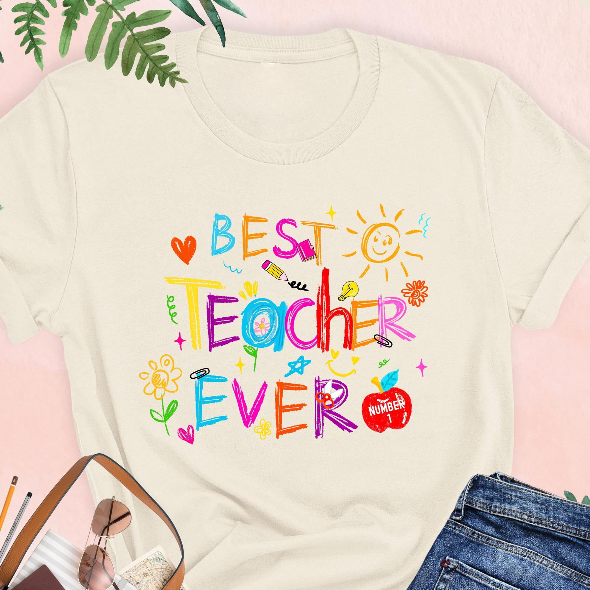 Best Teacher Ever Shirt Kindergarten Teacher Shirt Preppy Back To ...