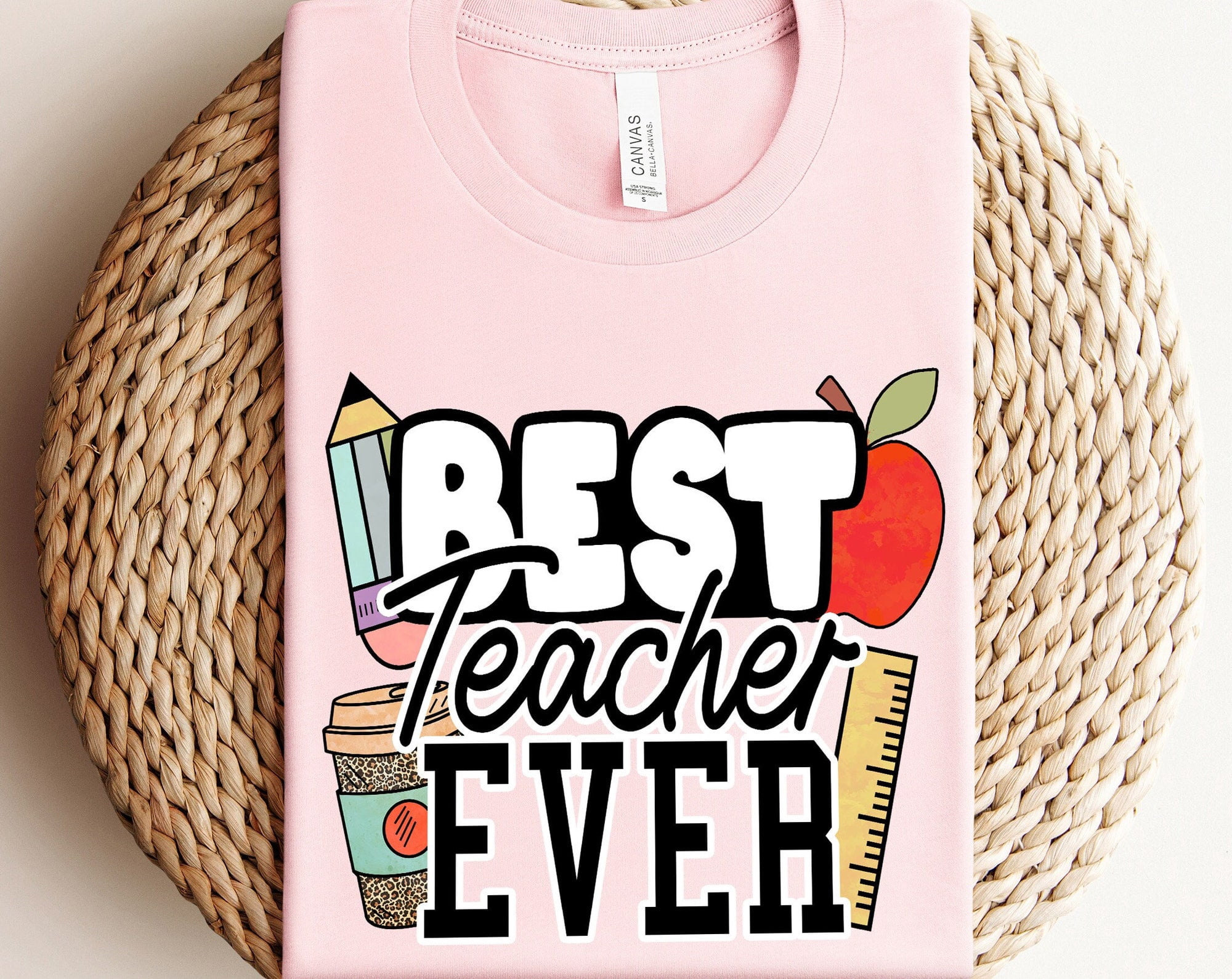 Best Teacher Ever Shirt Teacher School Supply Teacher Shirt Cute ...