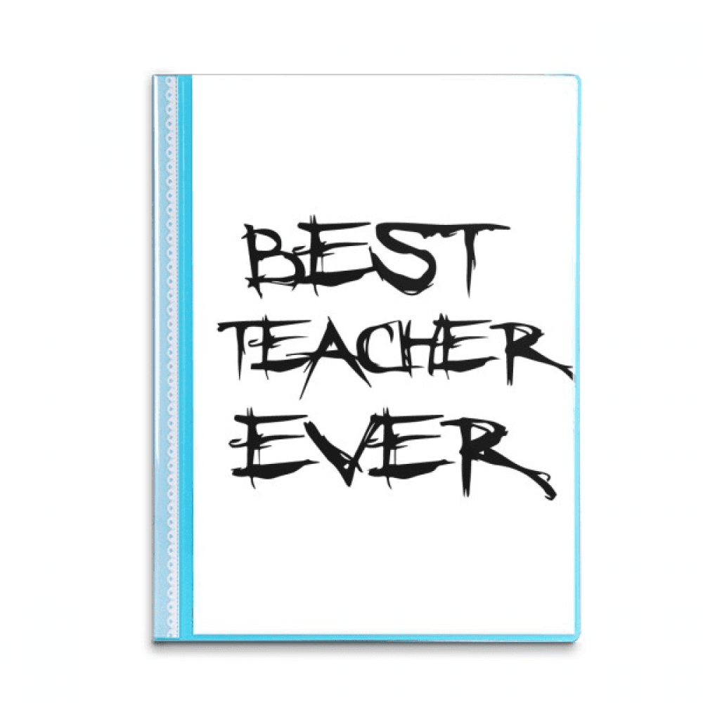 Best Teacher Ever Student Quote Book Sheet Protectors Portfolio Binder ...