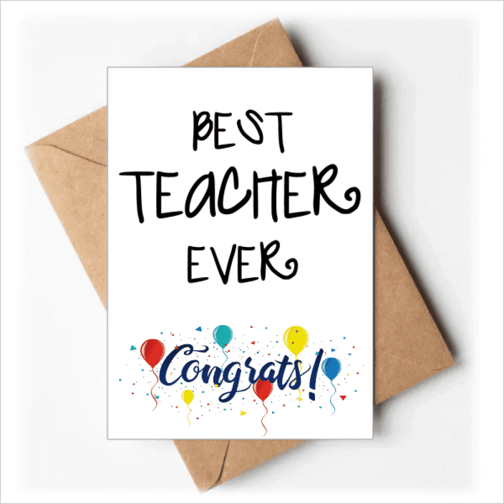 Best Teacher Ever Words Quotes Wedding Cards Congratulations Greeting ...