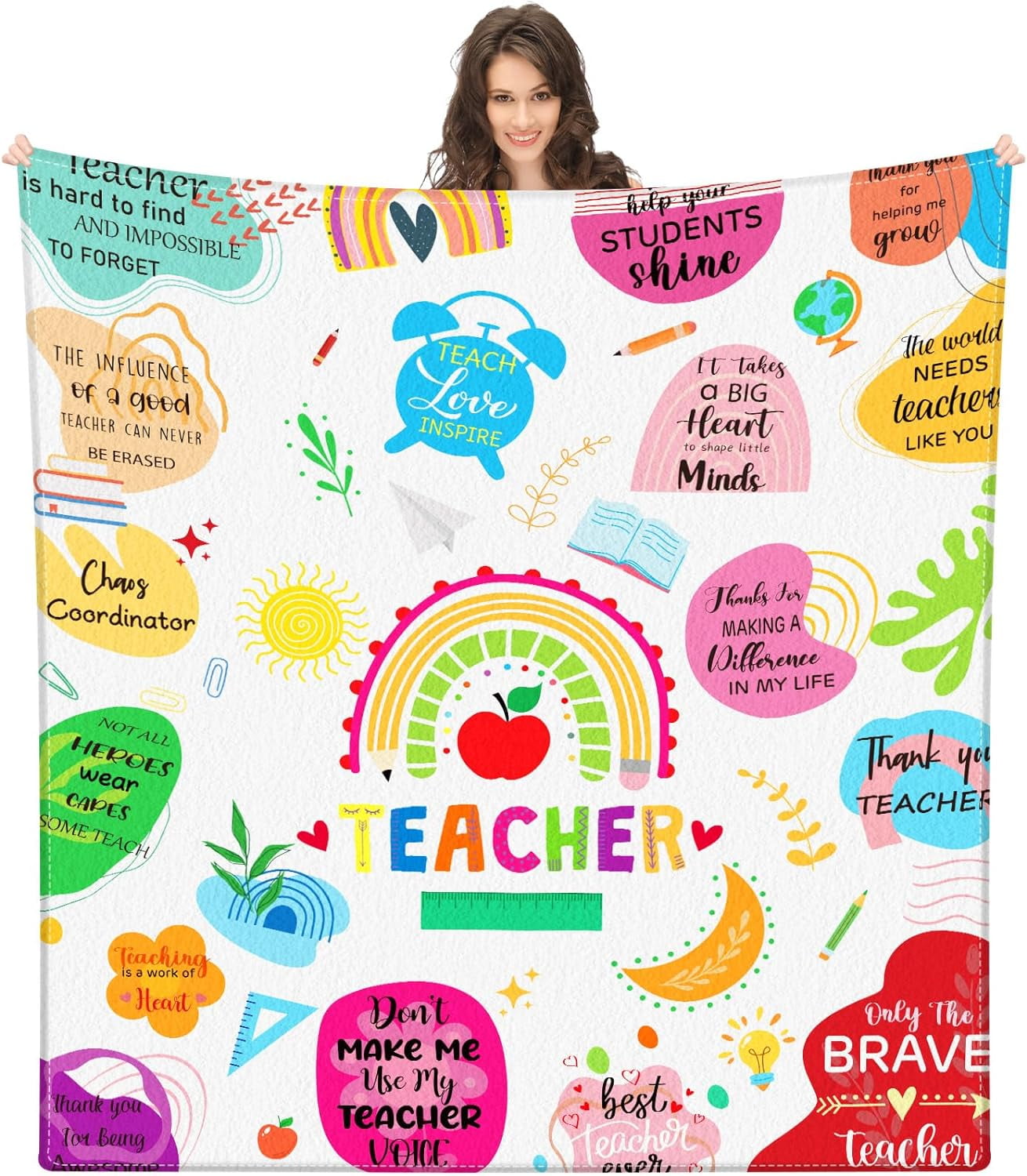 Best Teacher Gifts for Women Teacher Appreciation Gifts Teacher Blanket ...