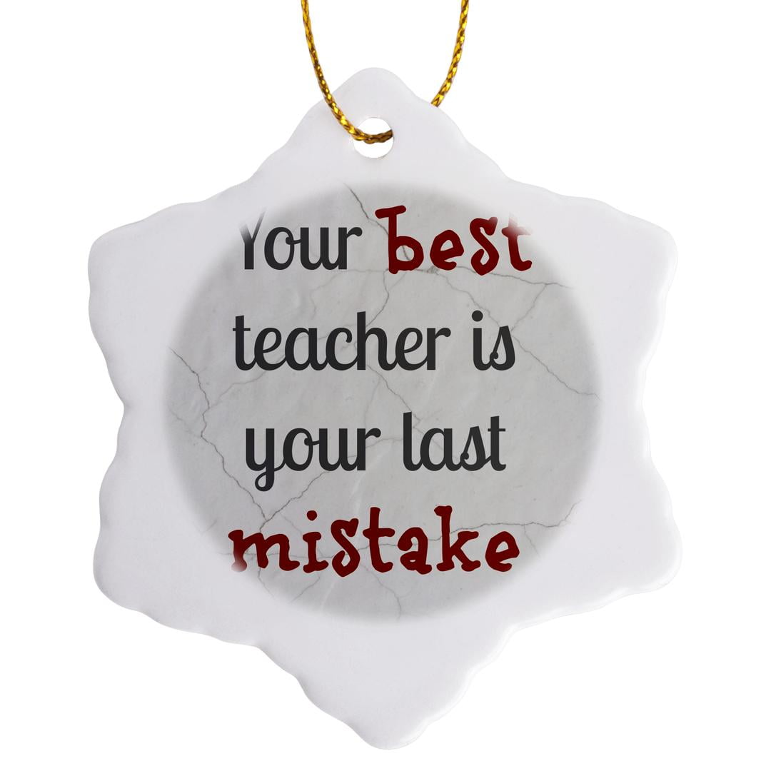 3drose, Best Teacher Is Last Mistake, Black and Red Letters on Marble ...