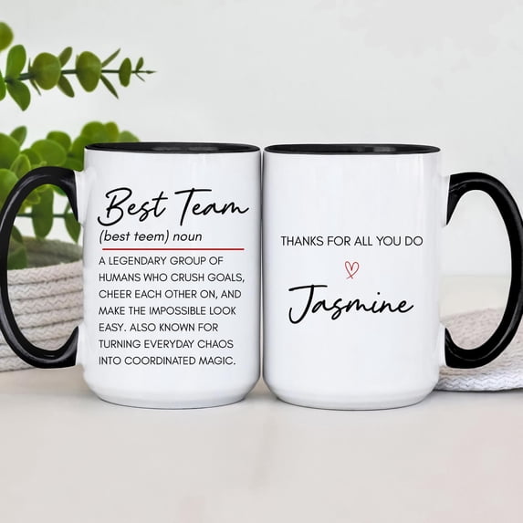 Best Team Ever Coffee Mug | Team Appreciation Cup, Office Staff Gift ...
