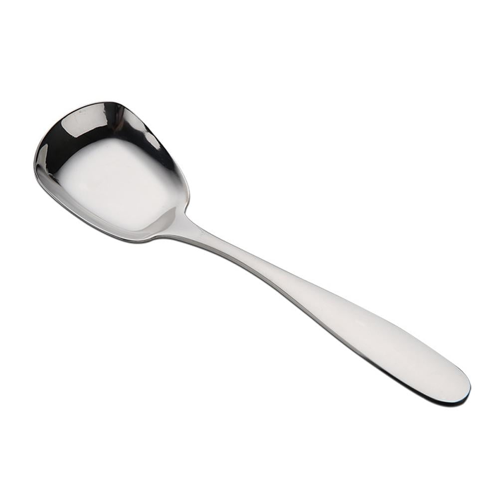 Best-Thick Stainless Steel Sweet Spoon with Square Head Design Single ...