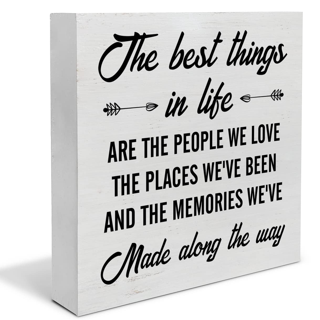 the Best Things in Life are the People We Love Wood Box Sign Decor Desk ...