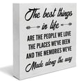 the Best Things in Life are the People We Love Wood Box Sign Decor Desk ...