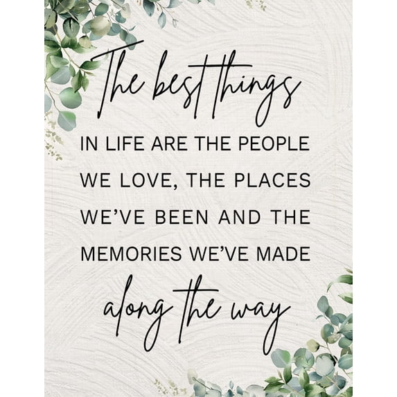 Best Things in Life Quotes Motivational Wall Art Poster Inspirational ...