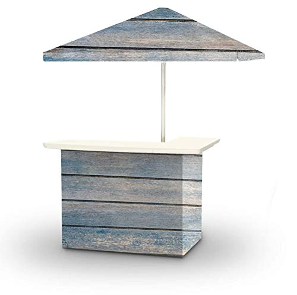 Best of Times 2001W2400 Blue Wood Horizontal Portable Bar and 8 ft Tall ...