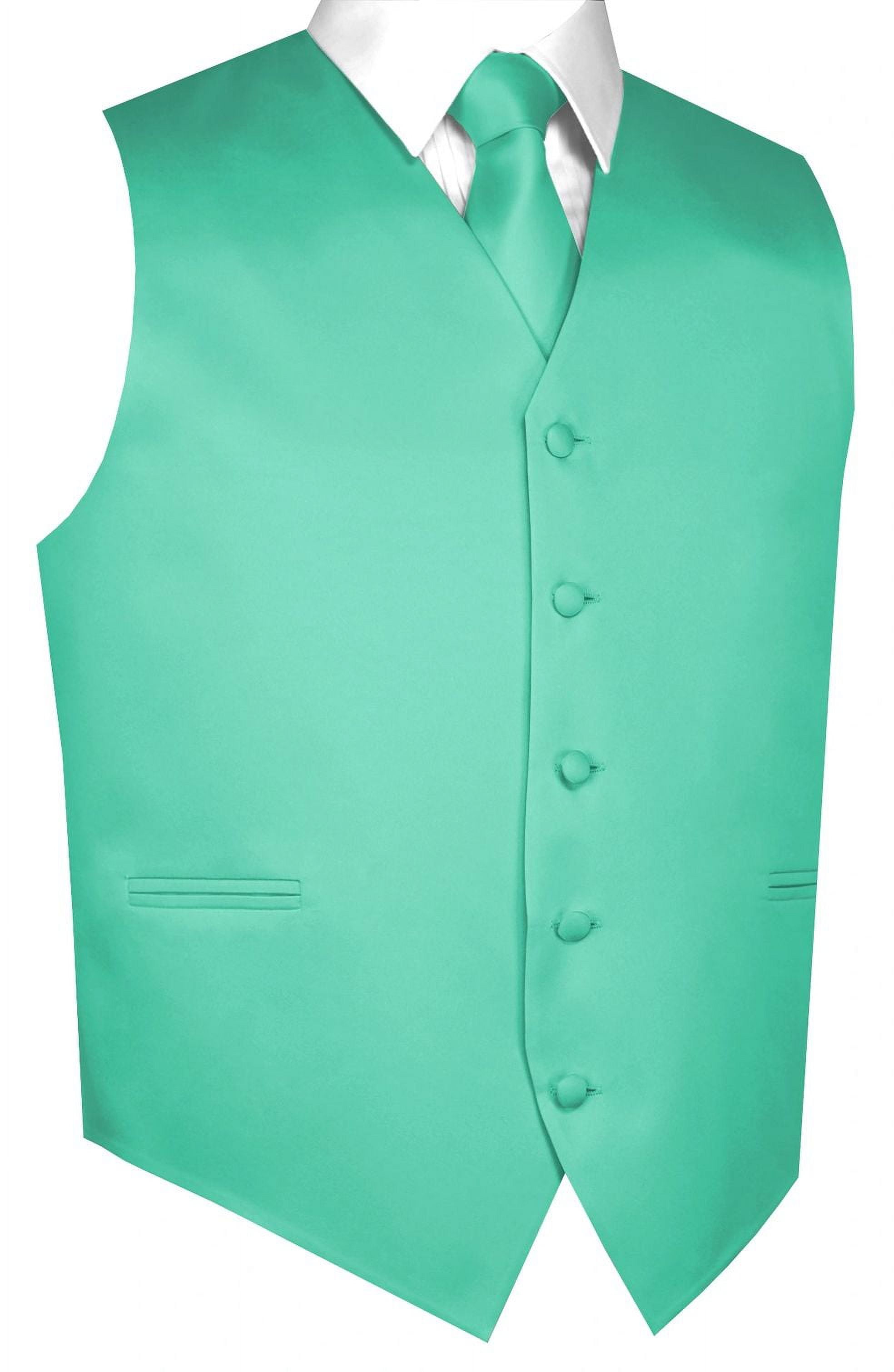 Best Tuxedo Men's Solid Satin Formal, Tuxedo, Wedding, Prom, Cruise Vest, Tie & Hankie Set in ...