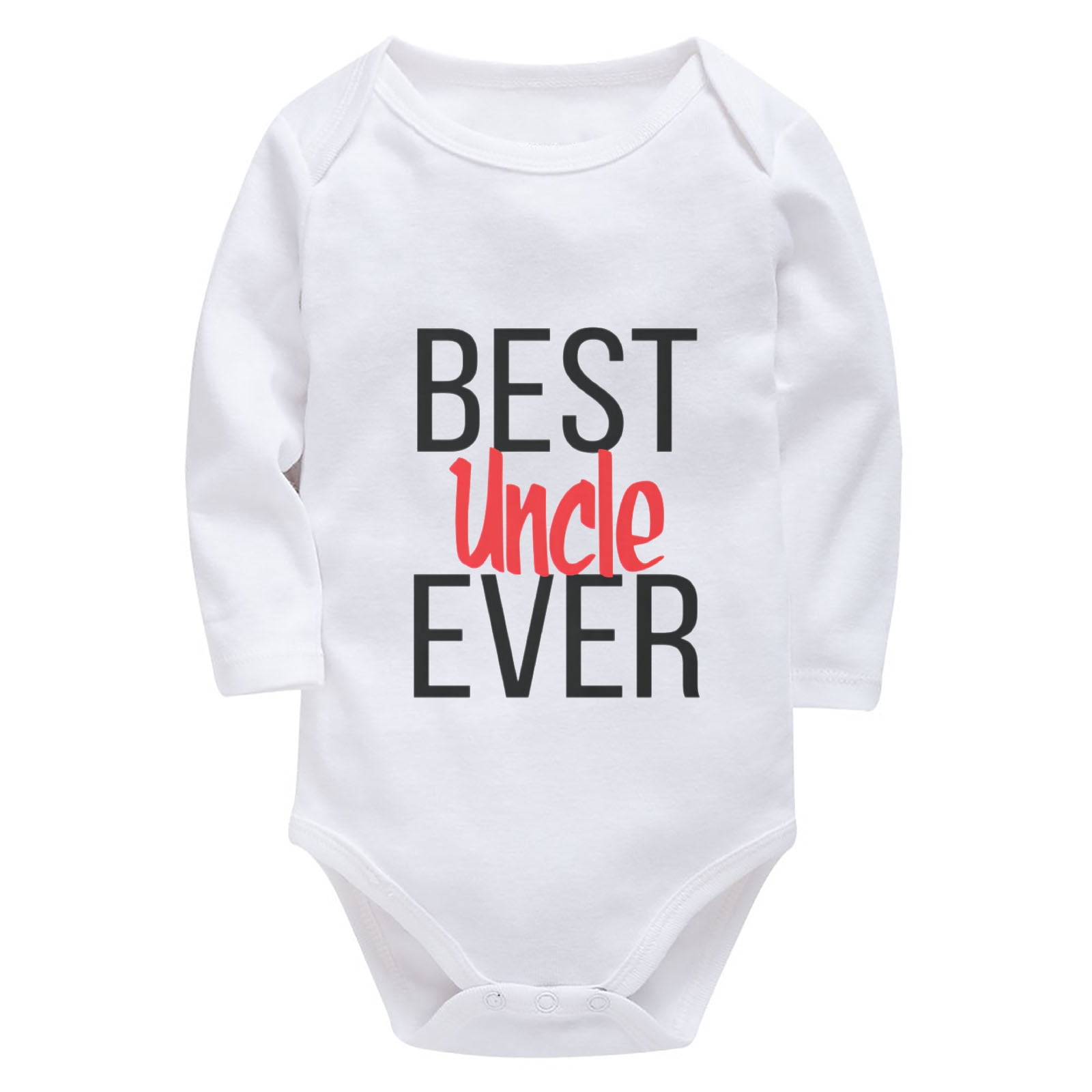 Best Uncle Ever Clothes for Newborn Baby Boys Long Sleeve Neutral ...