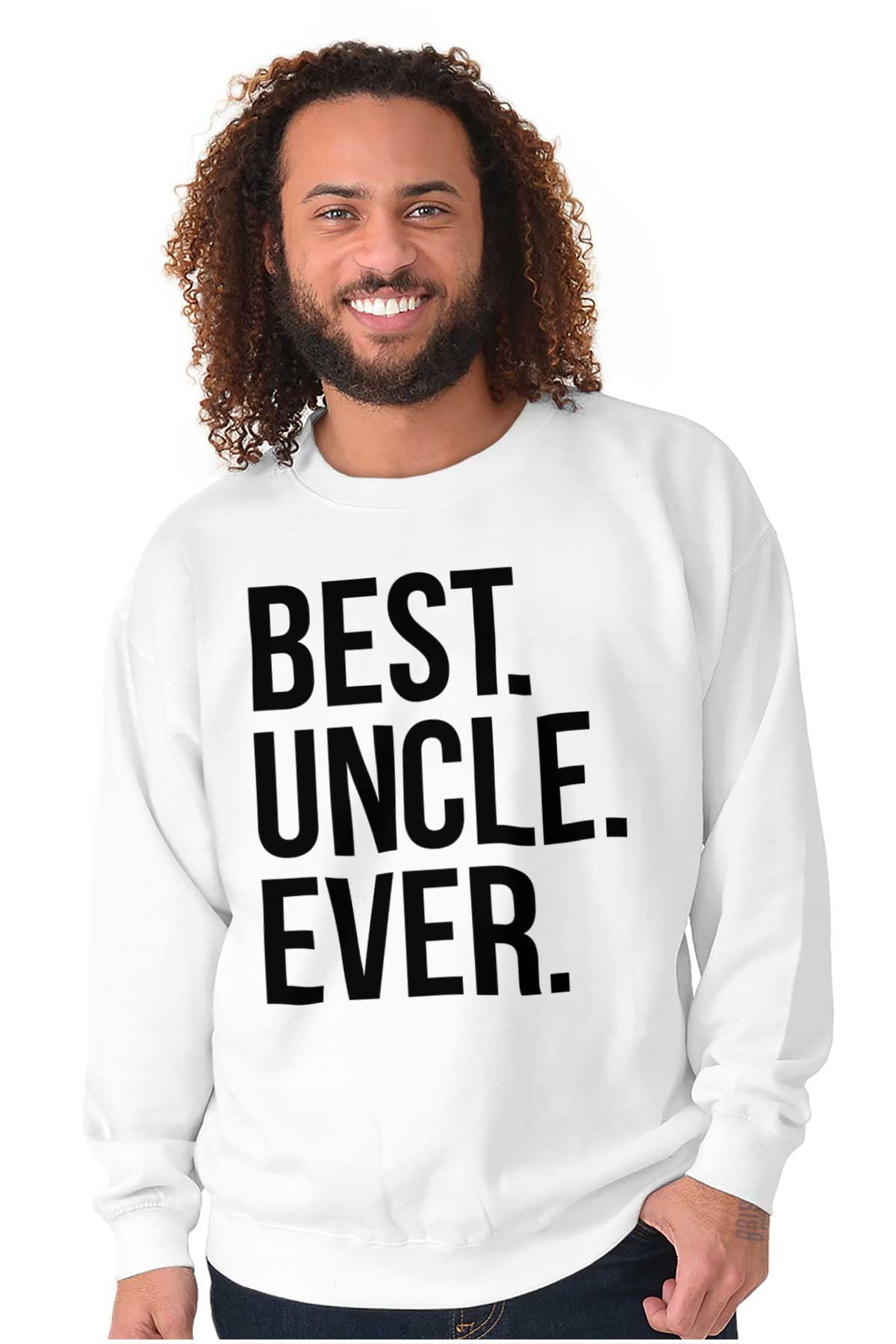 Best Uncle Ever Niece Nephew Men's Big & Tall Crewneck Sweatshirt ...