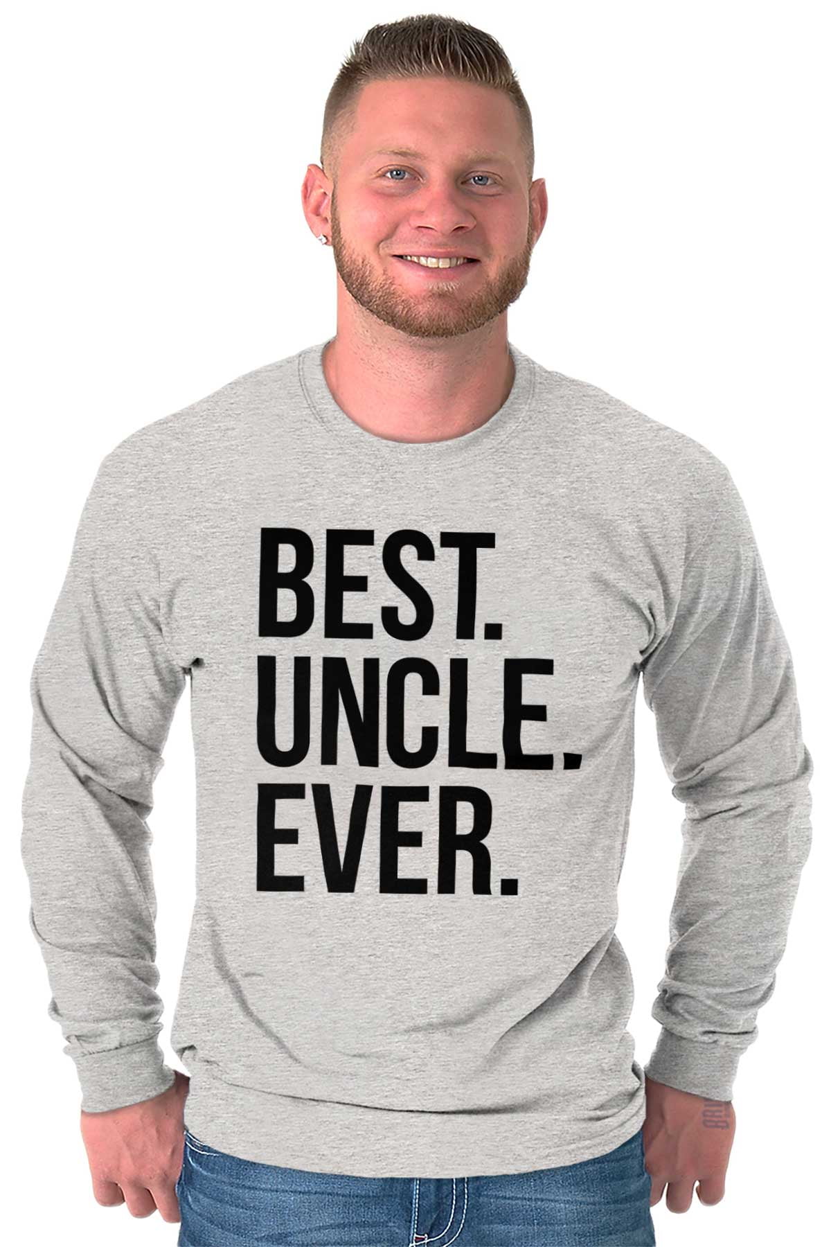 Best Uncle Ever Niece Nephew Men's Long Sleeve Tee T Shirt Brisco Brands S - Walmart.com