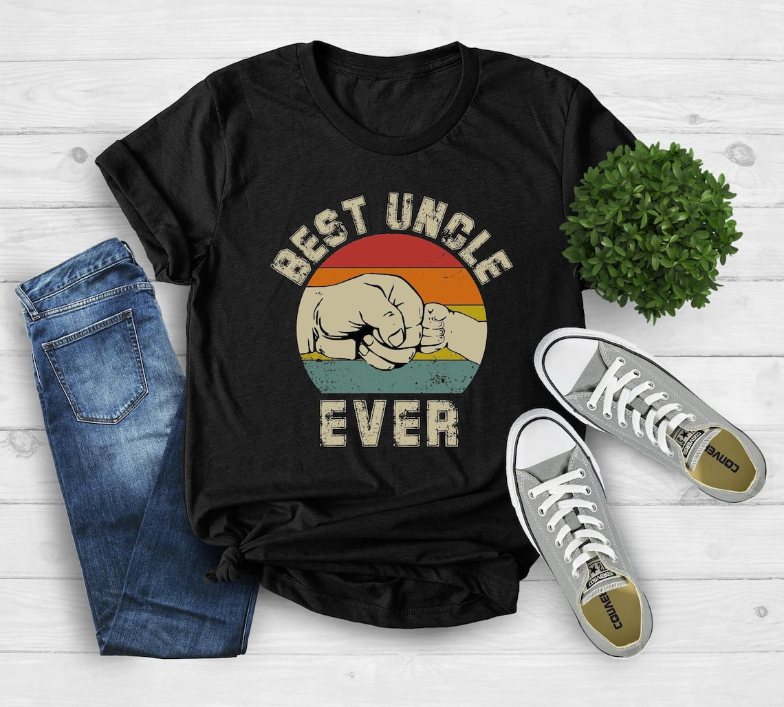 Best Uncle Ever Shirt, Uncle Announcement Shirt, Uncle Reveal Shirt ...
