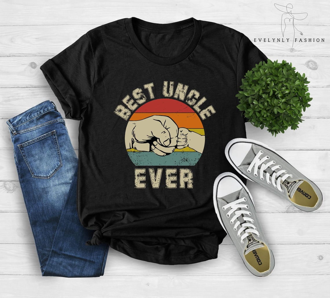 Best Uncle Ever Shirt, Uncle Announcement Shirt, Uncle Reveal Shirt ...
