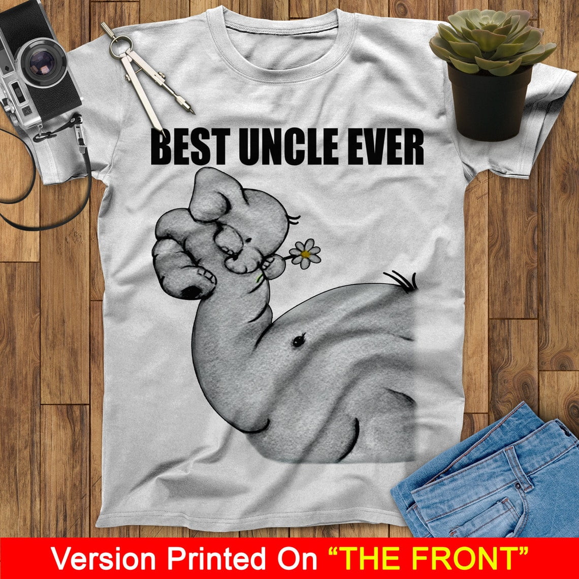 Best Uncle Ever T Shirt, Uncle Elephant Gift, Best Uncle Elephant Shirt, Uncle T Shirt, Gift For ...