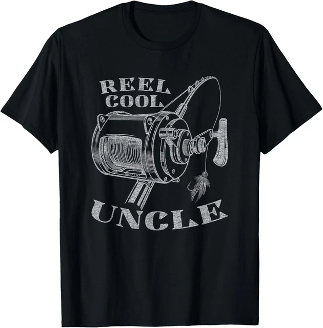 Best Uncle Funny Reel Cool Uncle Fishing Graphic T Shirt Funny Gift ...