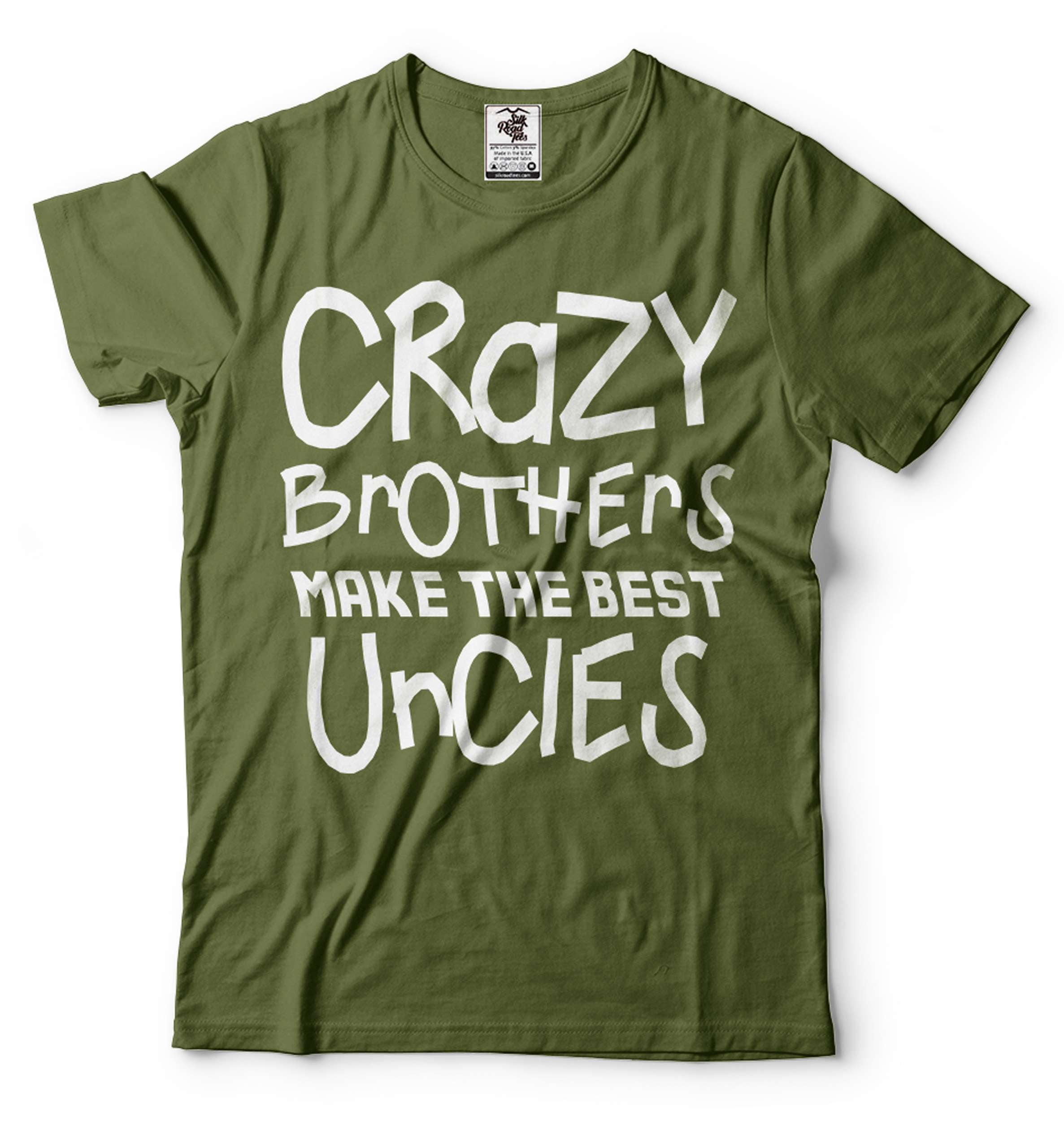 Best Uncle Shirt Crazy Brothers Make The Best Uncle Shirt Uncle Gift ...