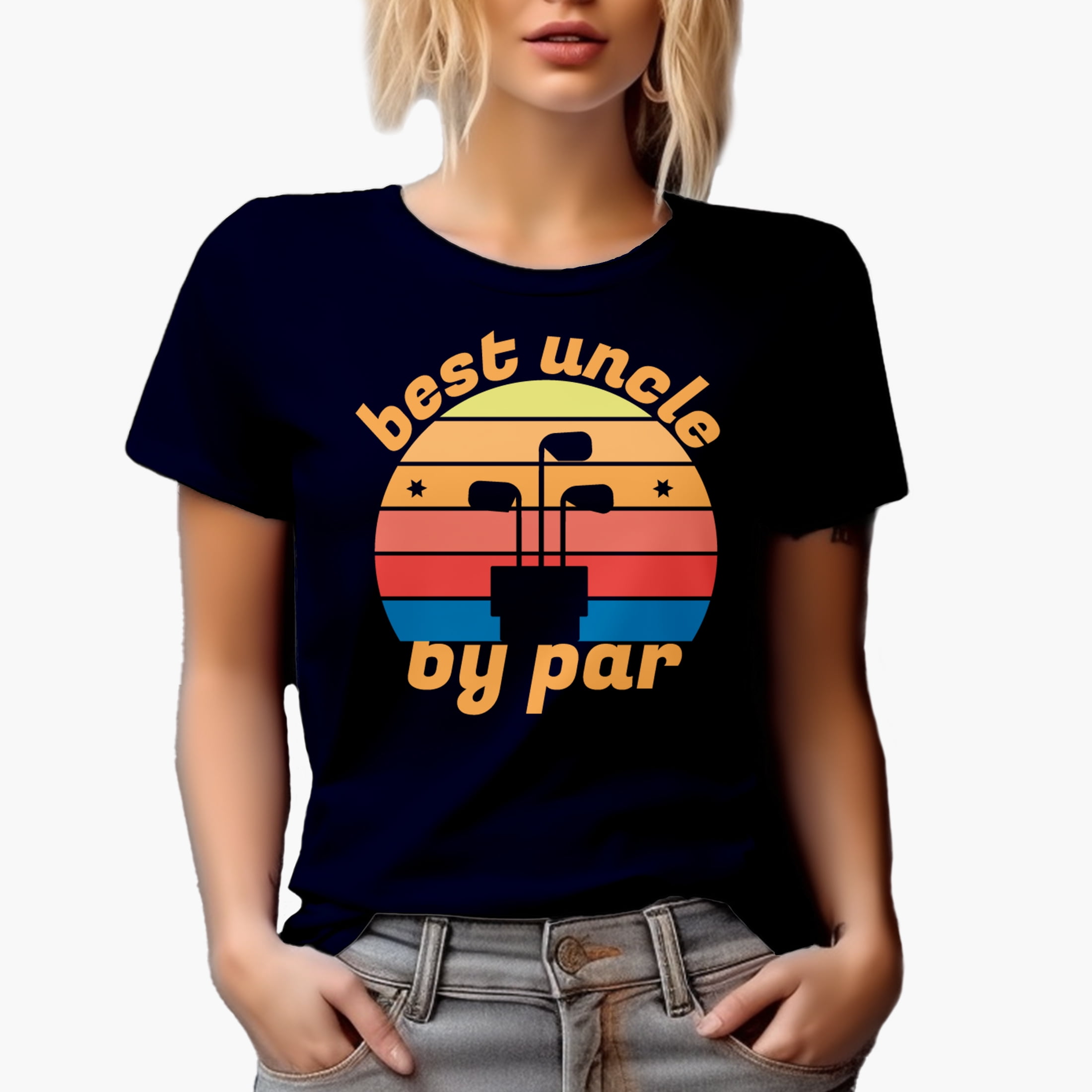 Best Uncle by Par with Clubs, Golf Player, Golfing or Golfer Themed ...
