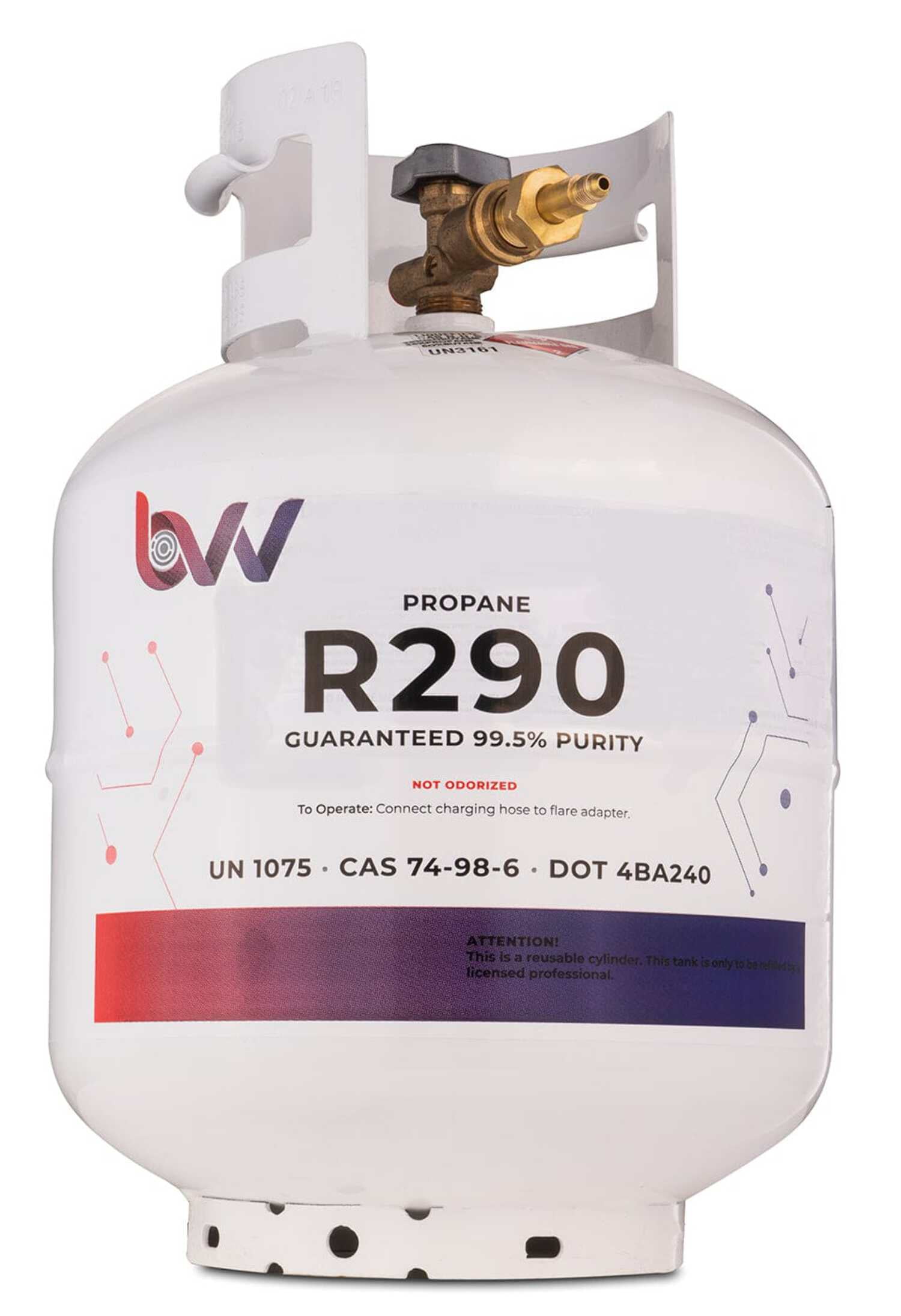 Best Value Vacs High-Purity 20LB Propane Tank R290 - USA-Sourced ...
