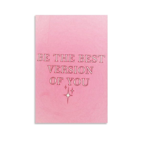 Be The Best Version Of You Quote Art Poster Canvas Wall Art Posters For ...