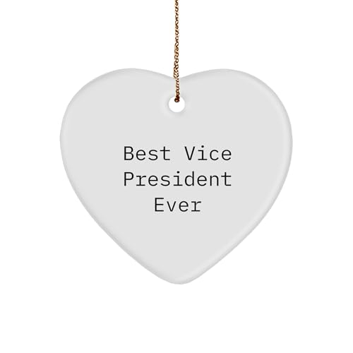 Best Vice President Ever Heart Ornament, Funny Quote for Christmas ...