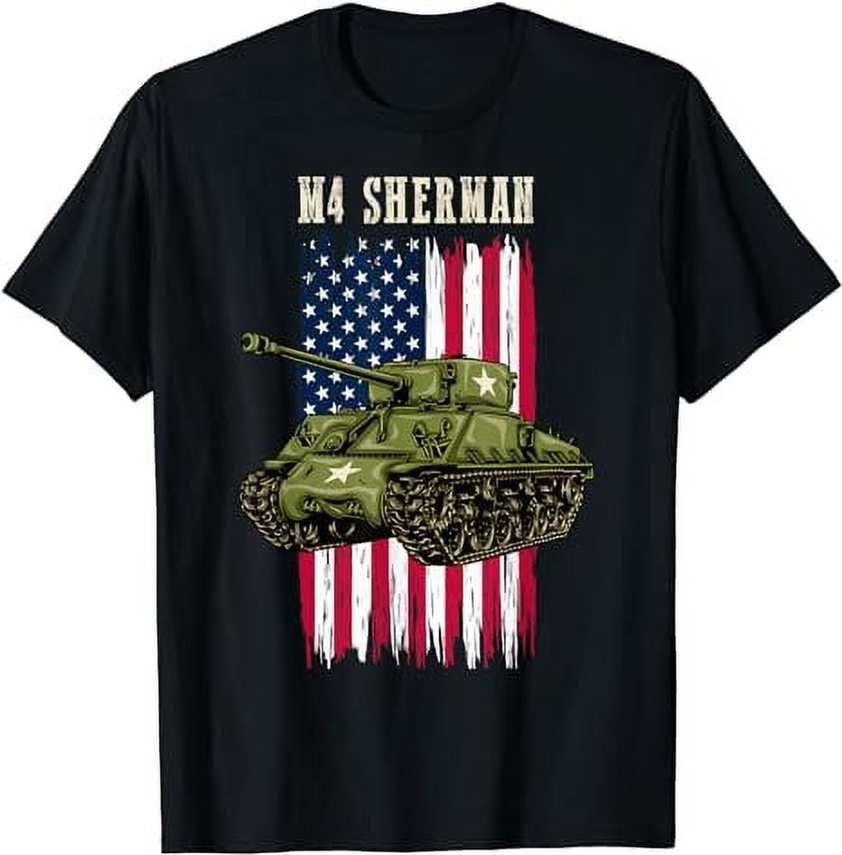 Best WW2 Tank M4 Sherman a WWII Army Tank for Military Boys T-Shirt ...