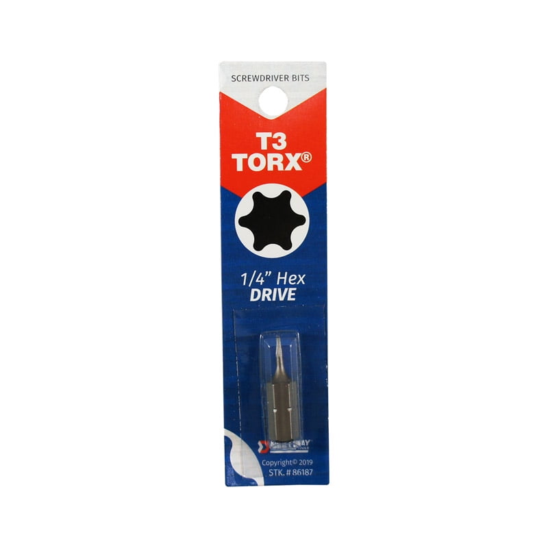 Best Way Tools T3 TORX Insert Hex Screwdriver Bit B86187 - Walmart.com