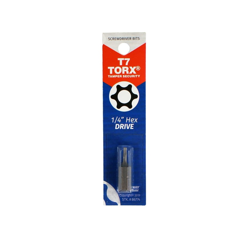 Best Way Tools 86774 T7 TORX Security Bit - Walmart.com