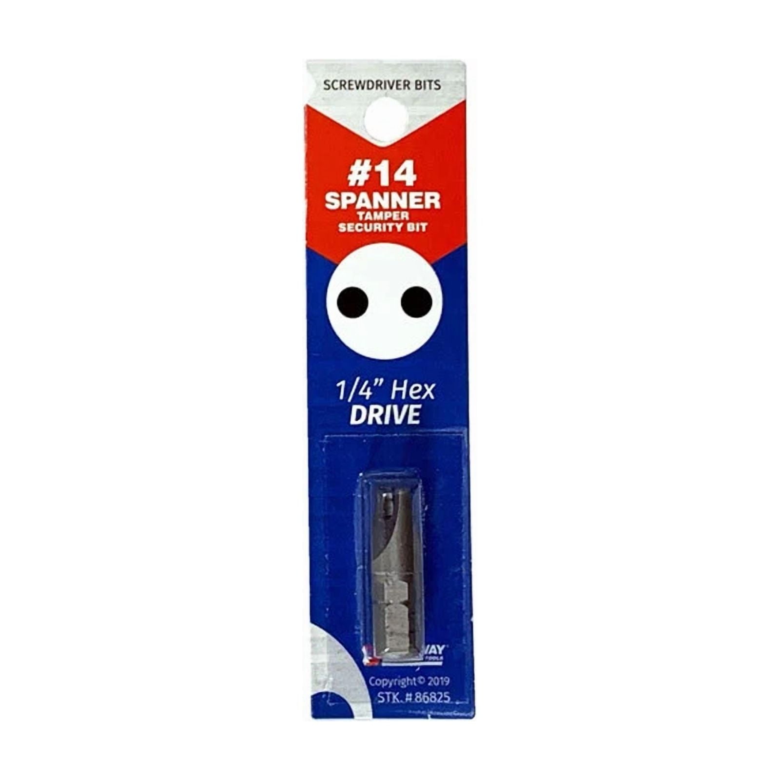Best Way Tools 86825 Tamper-Proof #14 Spanner Screwdriver Bit 1 In ...