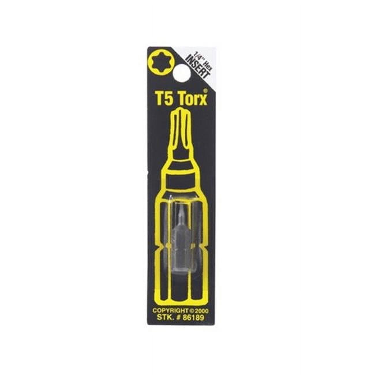 Best Way Tools T5 TORX Insert Hex Screwdriver Bit B86189 - Walmart ...