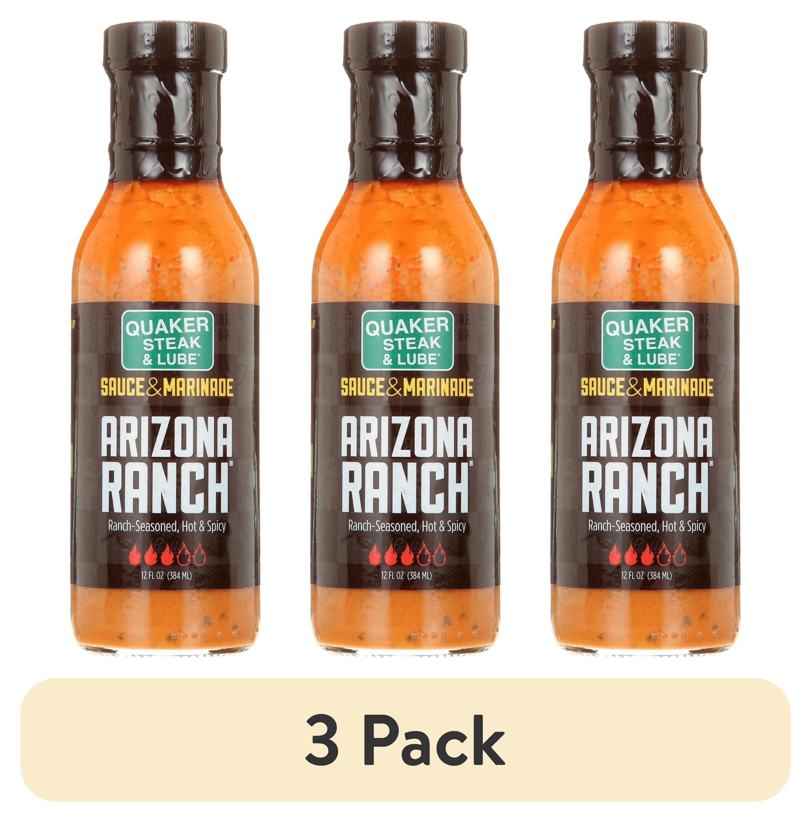(3 pack) Best Wings USA Quaker Steak & Lube, Arizona Ranch Sauce, 12 fl ...