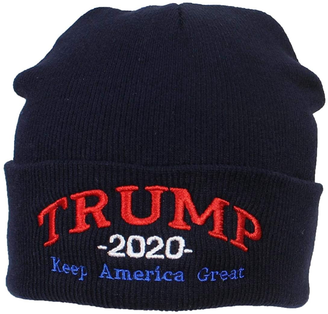 Best Winter Hats Adult Embroidered Trump 2020 Keep America Great Beanie ...