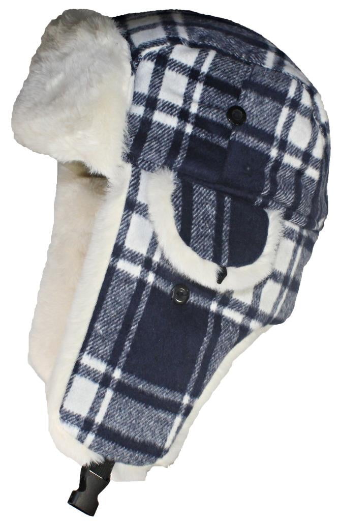 Best Winter Hats Big Kids Quality Madras Plaid Russian/Trapper Hat W ...