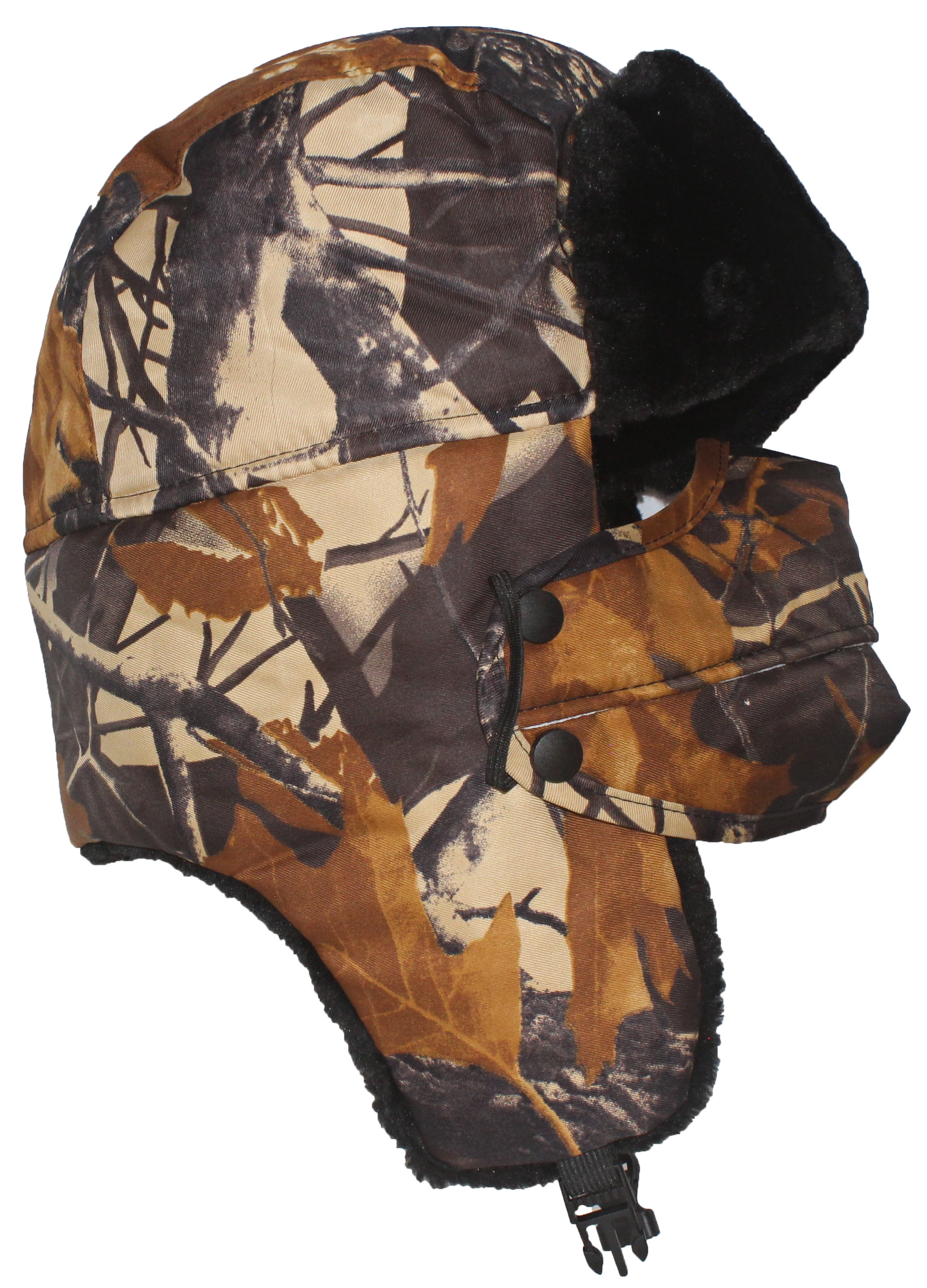Best Winter Hats Hardwoods Camo Adult Unisex Russian Trapper W/Face ...
