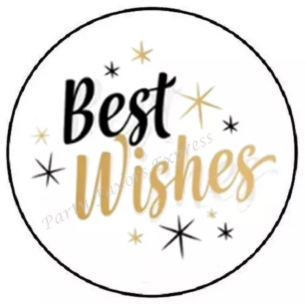 Best Wishes Celebrate Sticker Party Favors Sticker Envelope Seals ...