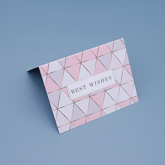 Best Wishes Greeting Card – Elegant Geometric Design, Perfect for ...