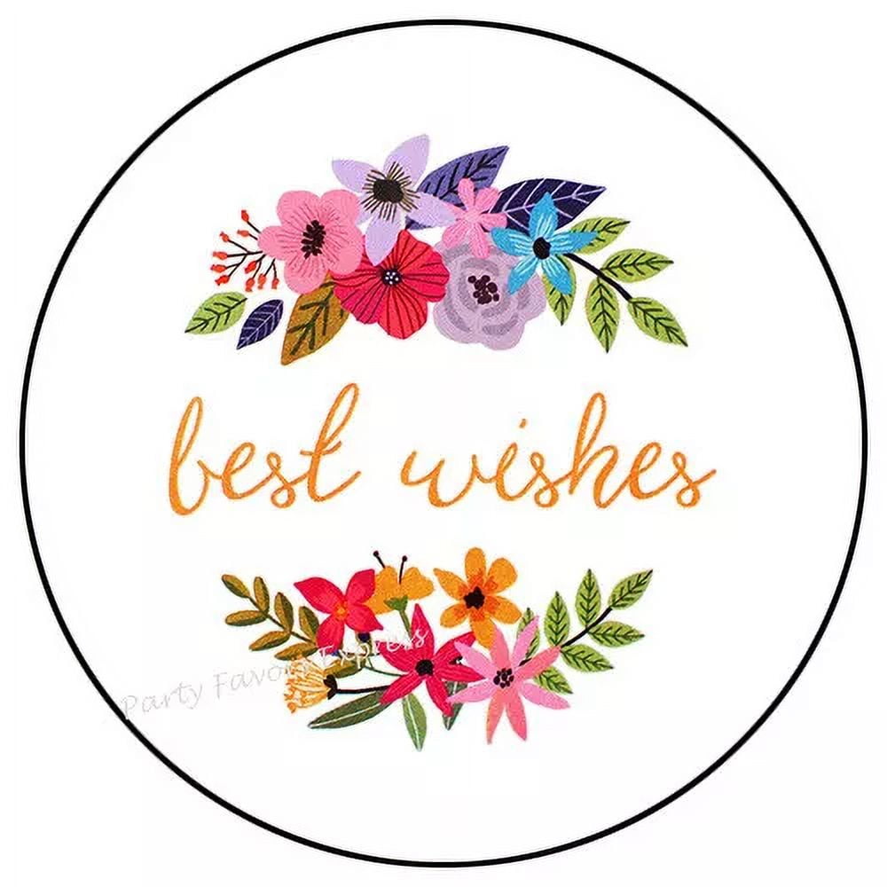 Best Wishes Sticker Party Favors Sticker Envelope Seals Labels Stickers ...