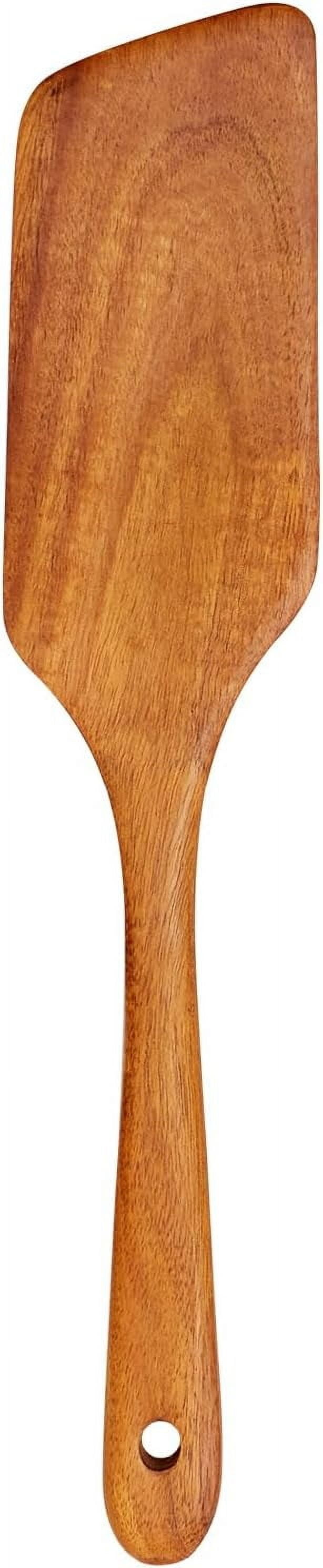 Best Wooden Non Toxic Spatula for Cooking Utensils Teak Wok Spatulas ...