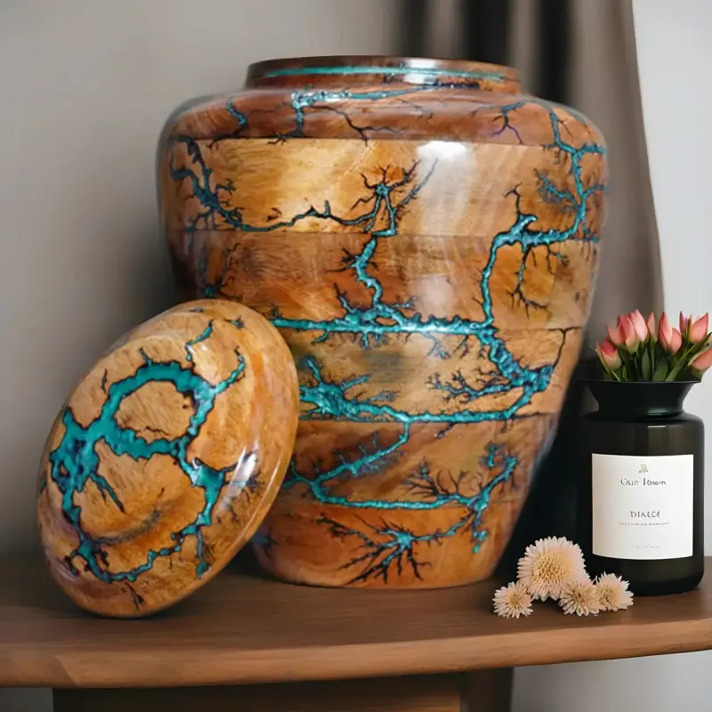Best Wooden Urns for Human Ashes Adult Sized Boxes Premium Adult Wooden ...