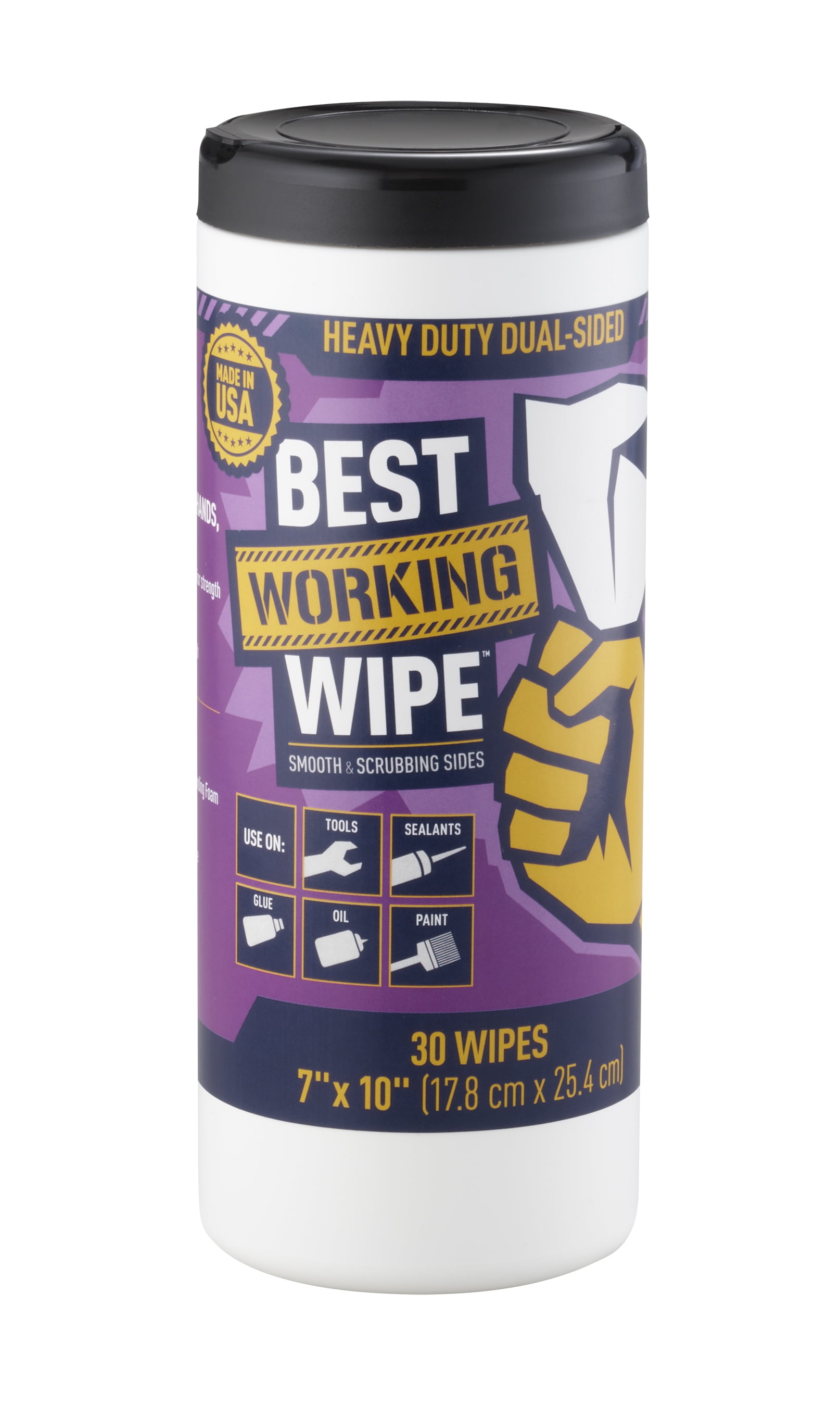 Best Working Wipes Heavy Duty Dual-Sided Degreasing Wipes, 30 Count ...