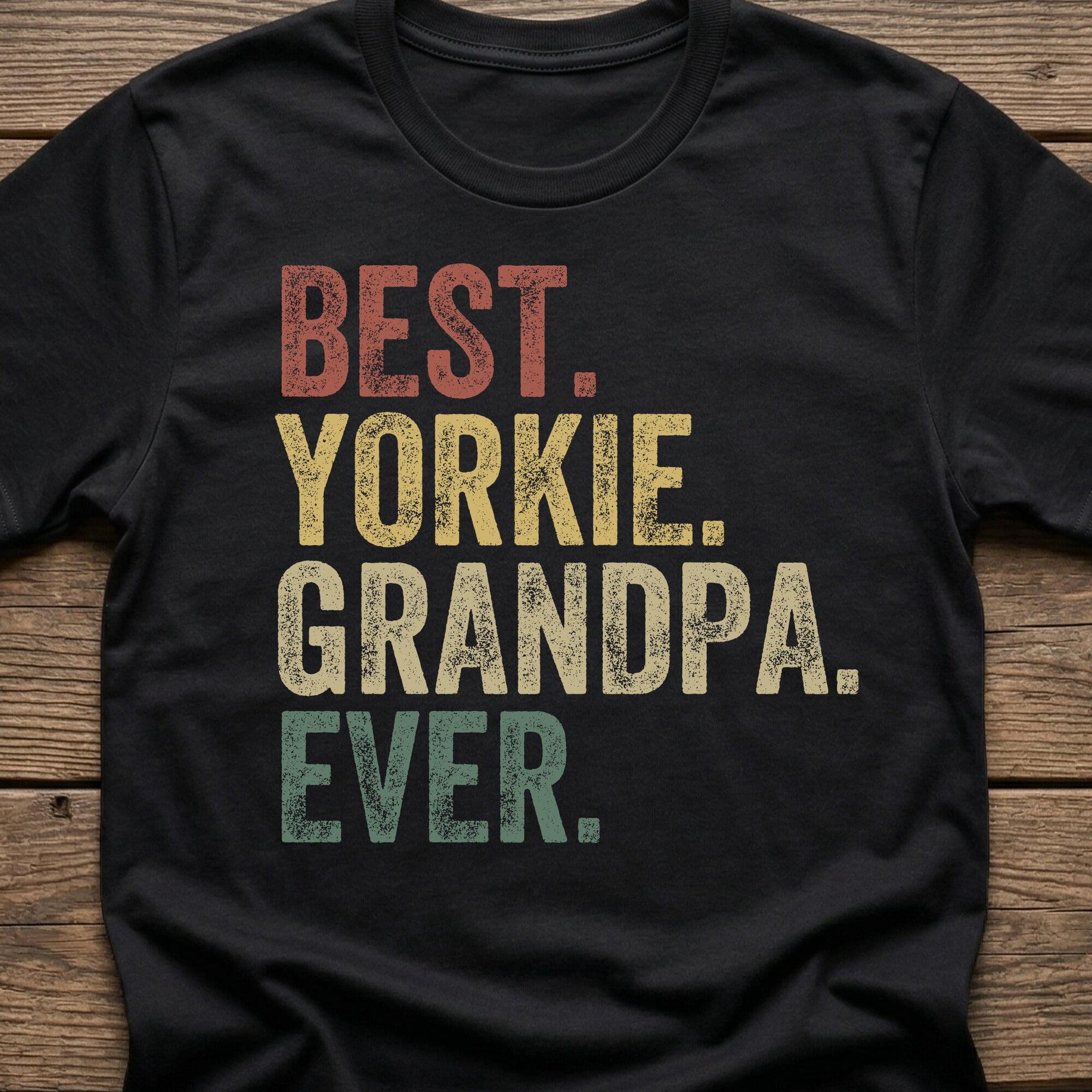 Best Yorkie Grandpa Shirt Yorkshire Terrier Dad Tee Dog Lover Gift for ...