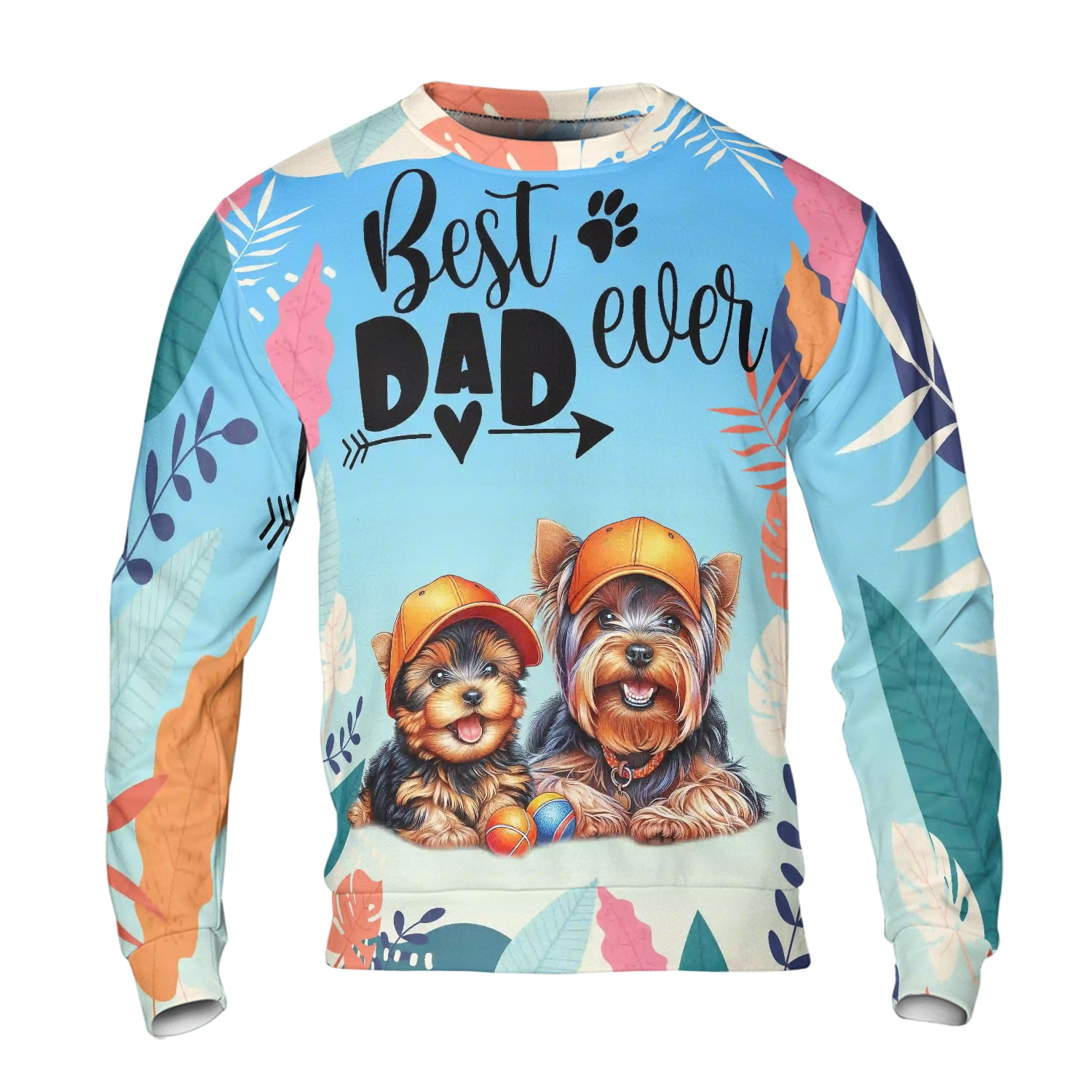 Best Yorkshire Terrier Dad Ever Happy Father's Day All Over Print 3D ...
