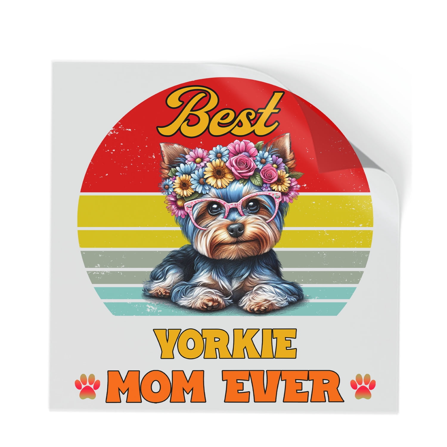 Best Yorkshire Terrier Mom Ever Happy Mother's Day Cutout Transfer ...