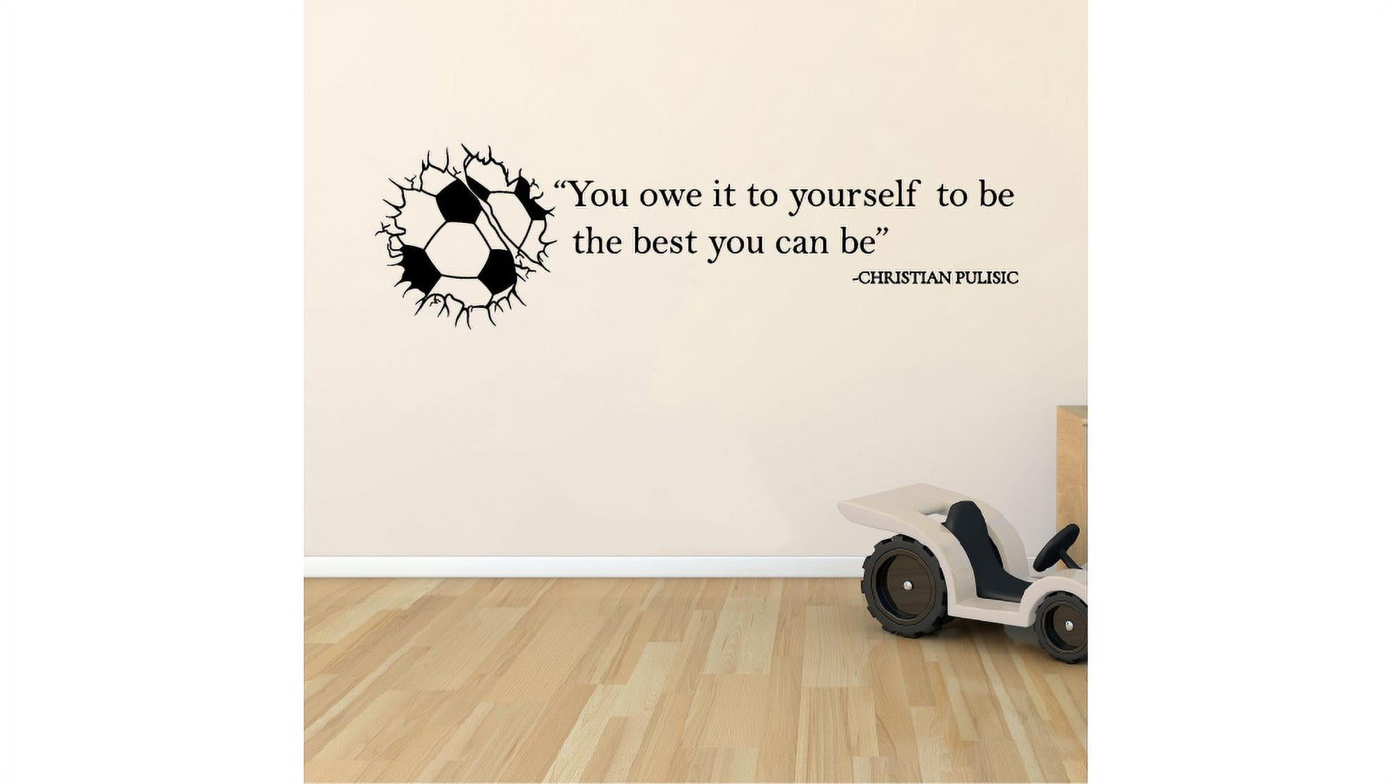 The Best You Can Be Quote Soccer Player Athlete Quotes Wall Sticker for ...