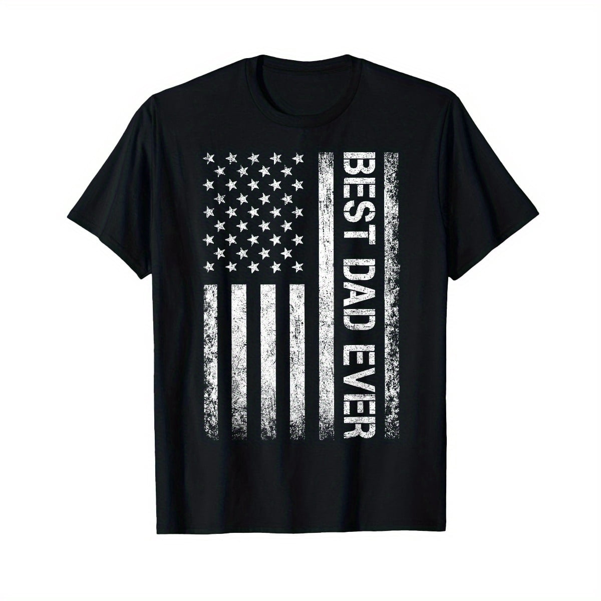 Best dad ever US American flag gift for father's day T-Shirt - Walmart.com