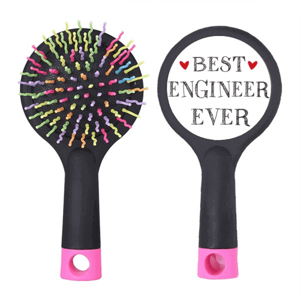 Best engineer ever Quote Profession Salon Detangling Hair Brush Cushion ...