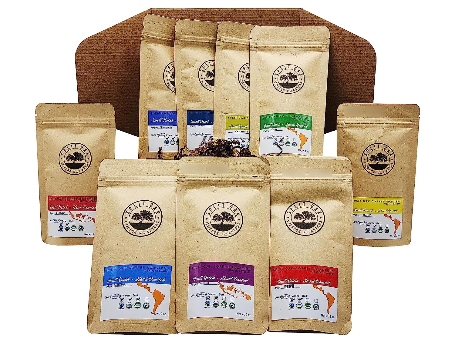 Best ffee Gift Box Set 9 Assorted ffees Sumatra Timor lombia Ethiopia ...