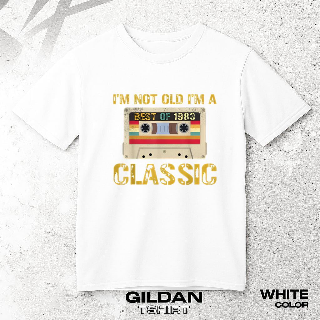 Best of 1983 Retro Vibes T-shirt for Classic 40th Birthday Vintage Celebration, up to size 5XL ...