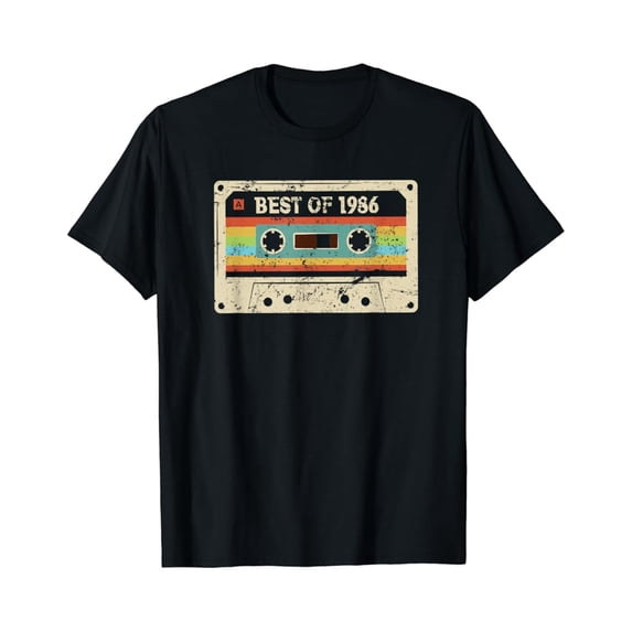 Best of 1986 Vintage 34th Birthday Funny Gift for Men Women T-Shirt ...