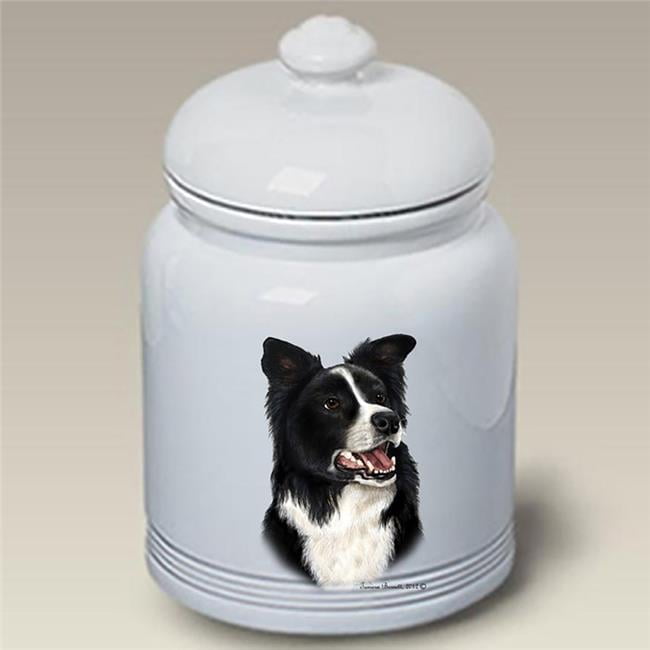 Best of Breed 561039 Border Collie Stoneware Ceramic Doggie Treat Jar ...